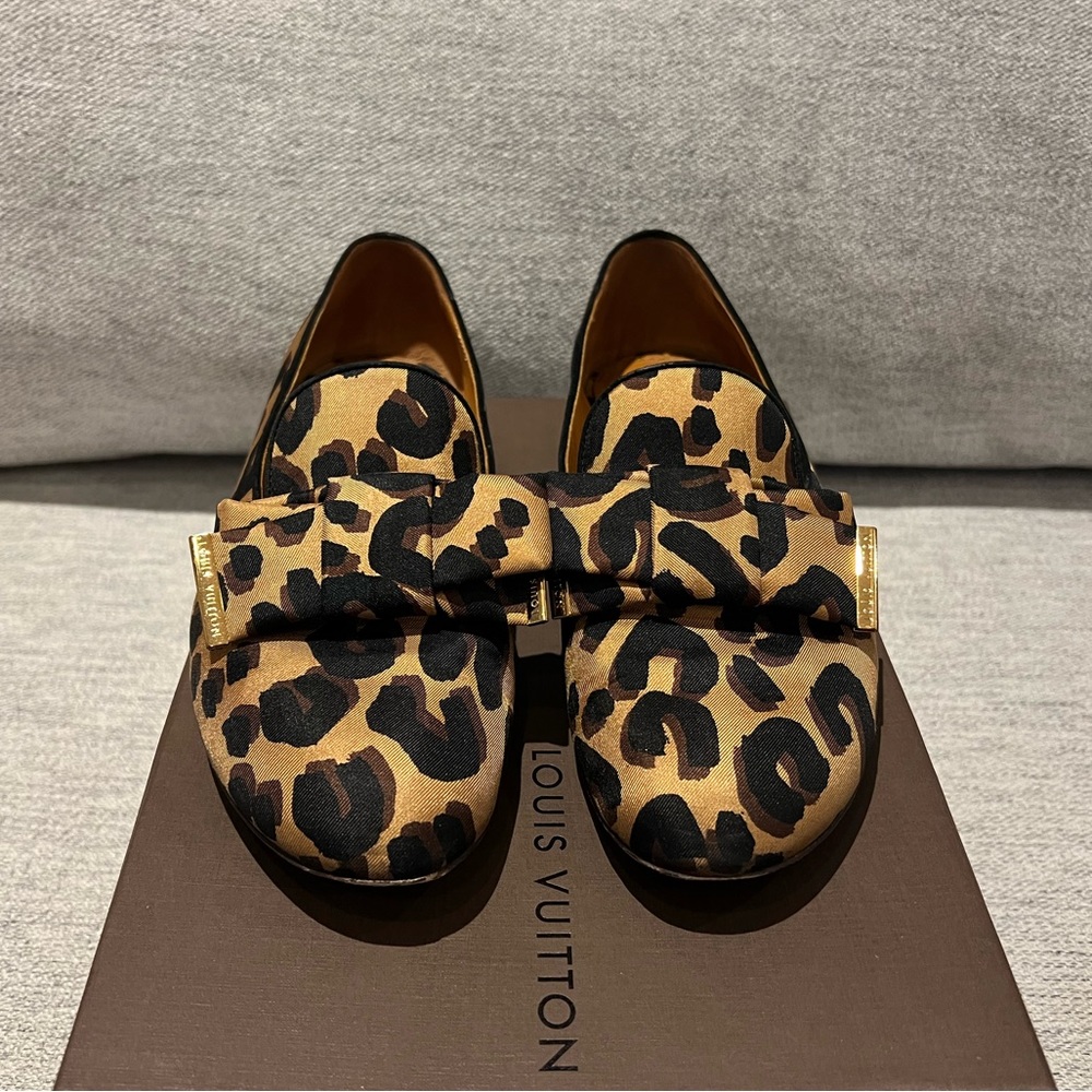 Louis Vuitton Satin Bow Loafer Leopard/Cheetah Print - Gem